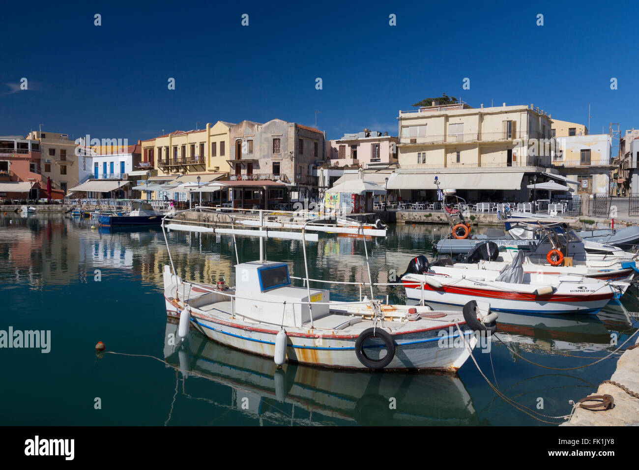 Rethymnon Harbour, Crete, Greece Stock Photo - Alamy