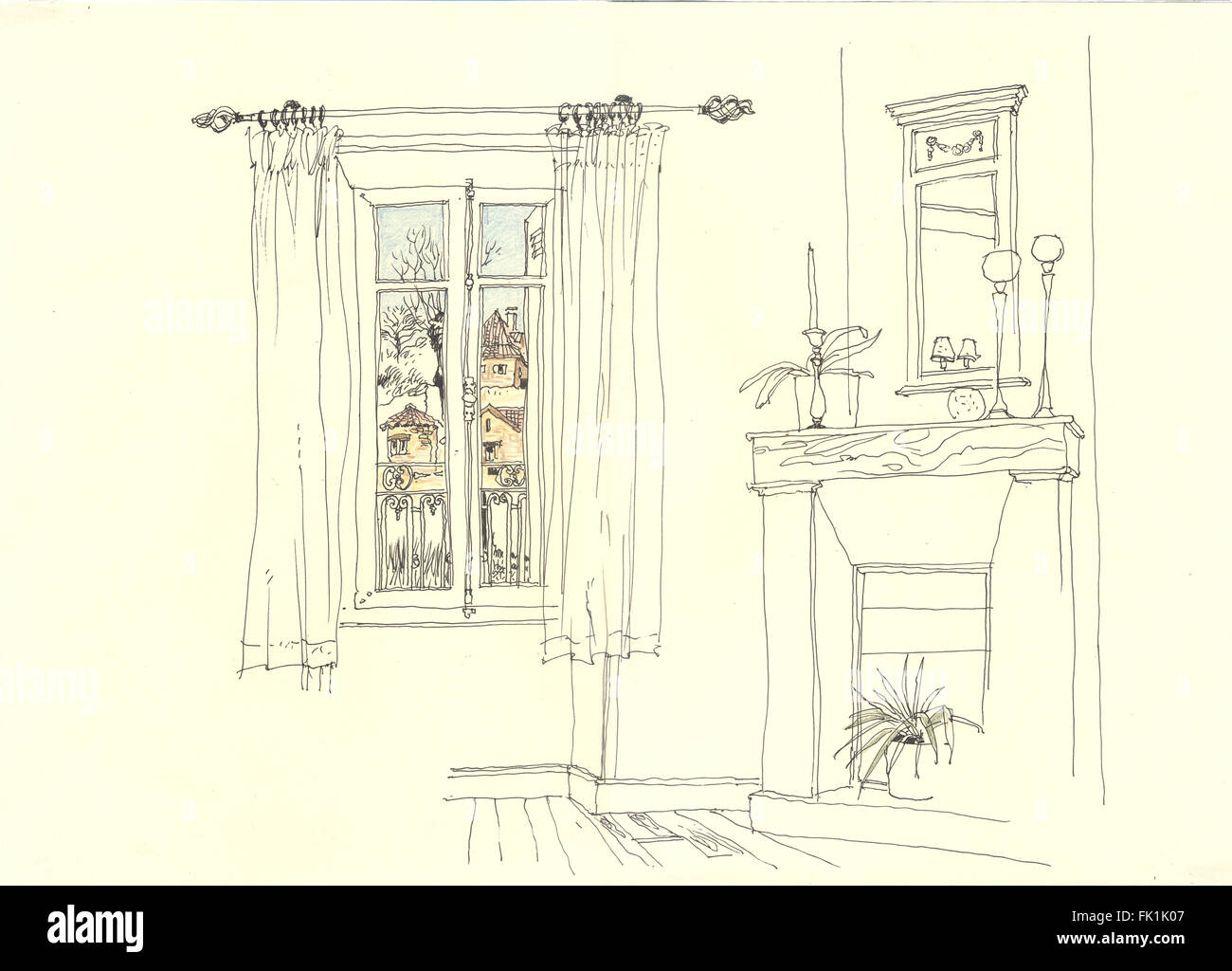 Drawing room window hi-res stock photography and images - Alamy