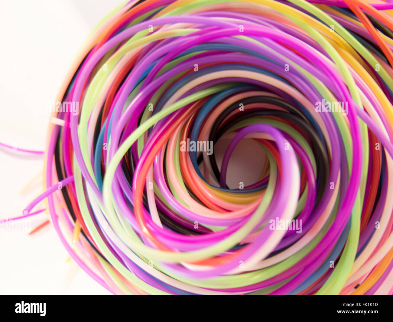 background of twisted spiral colored lines Stock Photo - Alamy