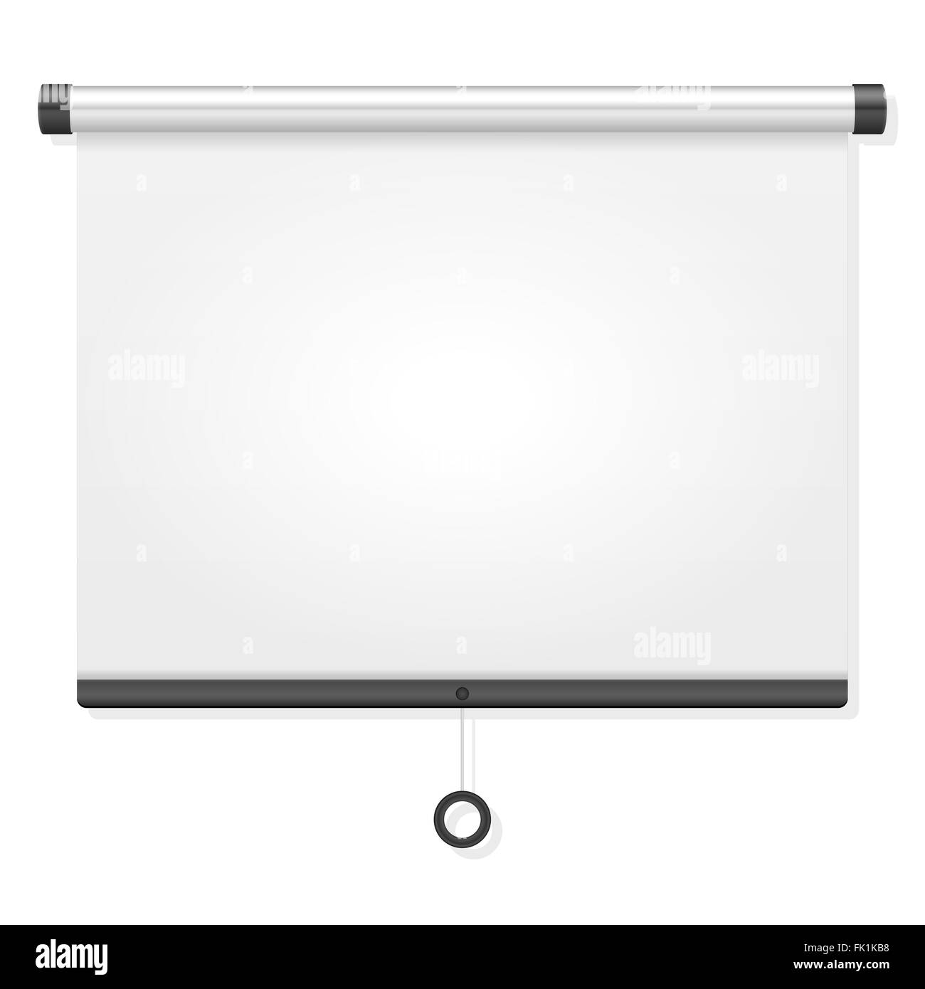 Projection screen on a white background Stock Photo - Alamy