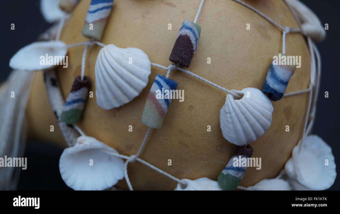 African Shell Gourd Rattle Stock Photo - Alamy