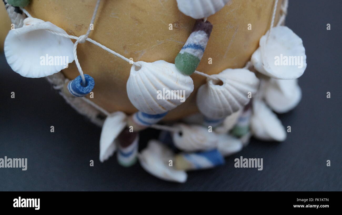 African Shell Gourd Rattle Stock Photo - Alamy