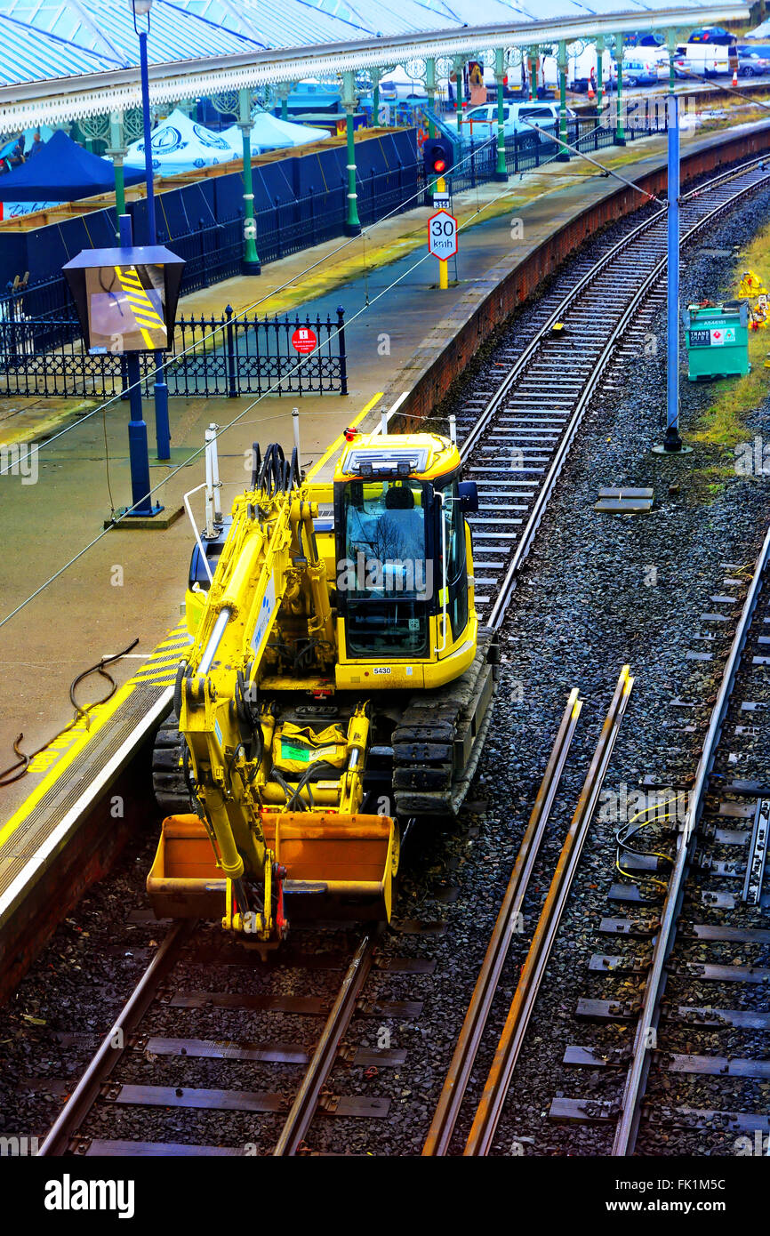 TXM Plant Tynemouth Metro engineering rail work Stock Photo - Alamy