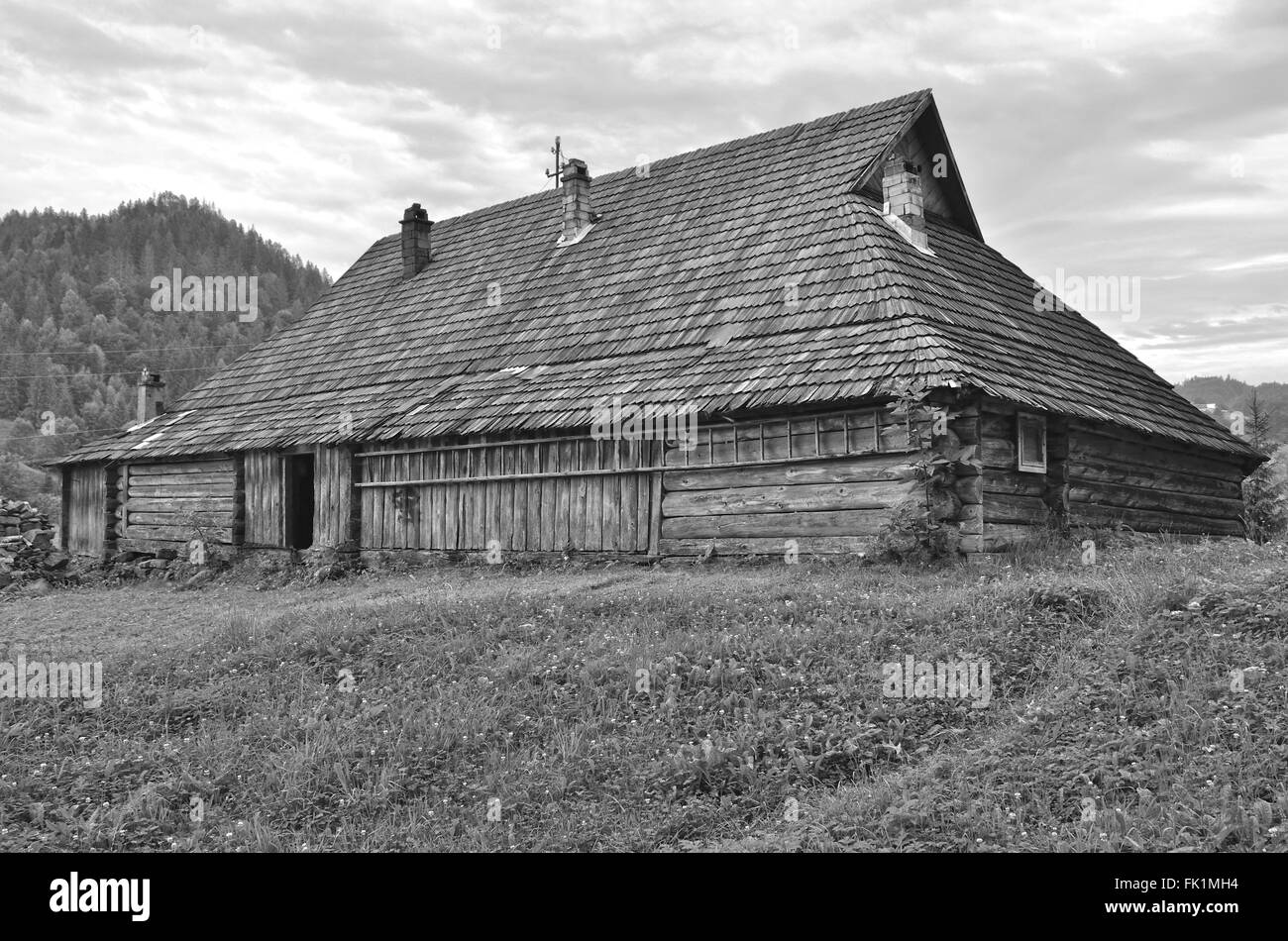 Hutsul architecture Black and White Stock Photos & Images - Alamy