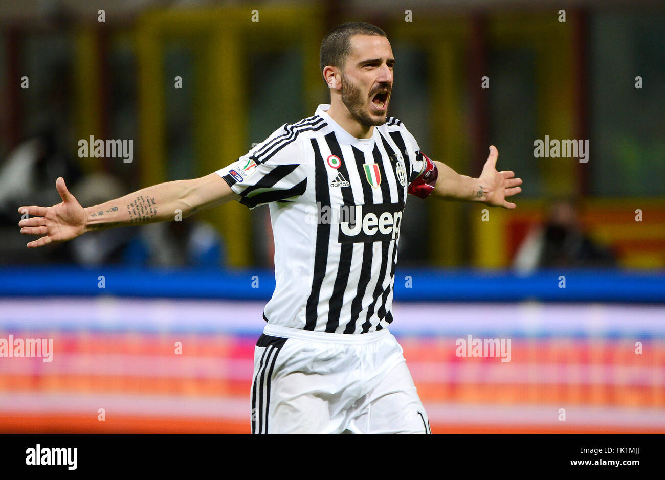 Esultanza Leonardo Bonucci Juventus dopo il gol sul rigore decisivo ...