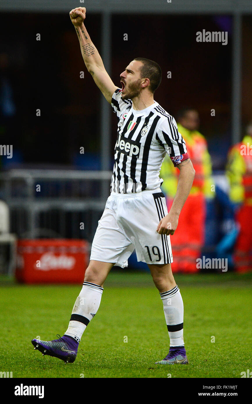 Esultanza Leonardo Bonucci Juventus dopo il gol sul rigore decisivo ...