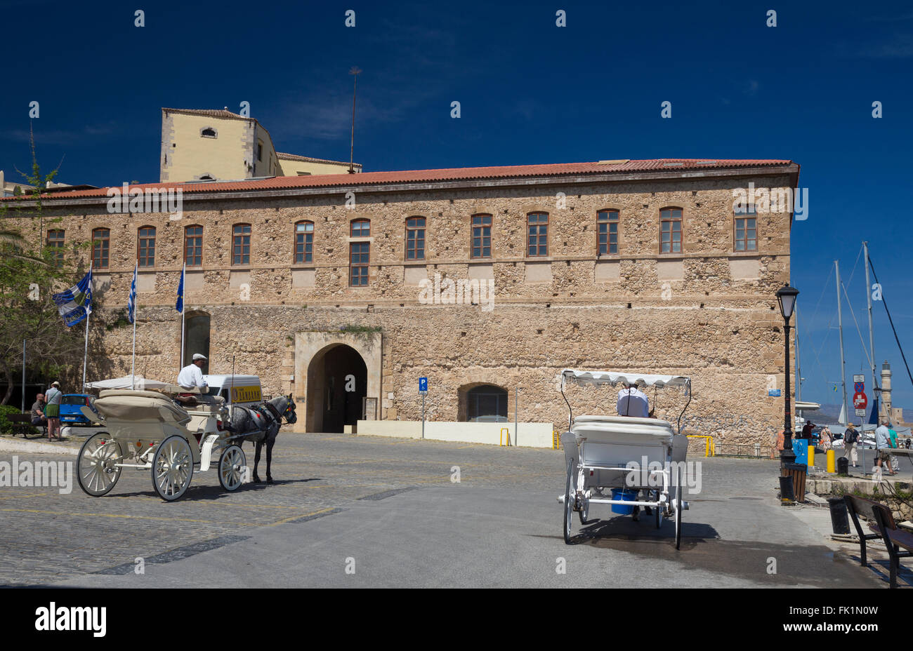 Center of Mediterranean architecture at the historic Venetian harbour ...
