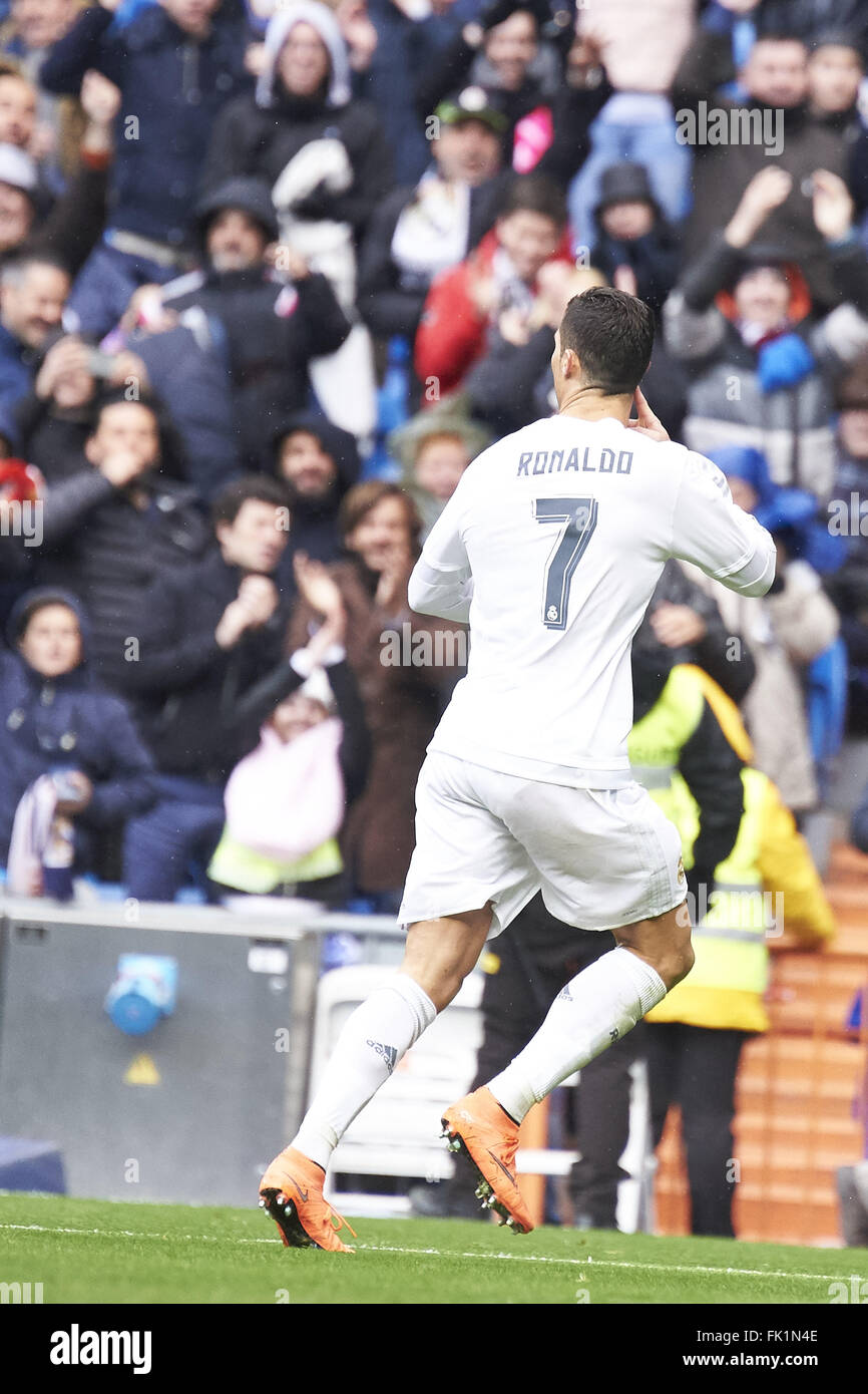 Madrid, Spain. 5th Mar, 2016. Cristiano Ronaldo (forward; Real Madrid ...