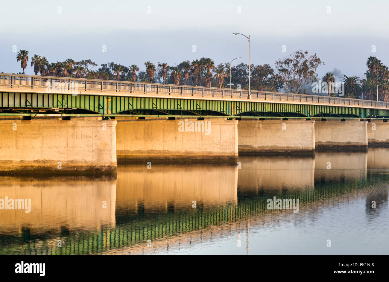 Sunset Cliffs Blvd Bridge over the water. San Diego, California, USA ...