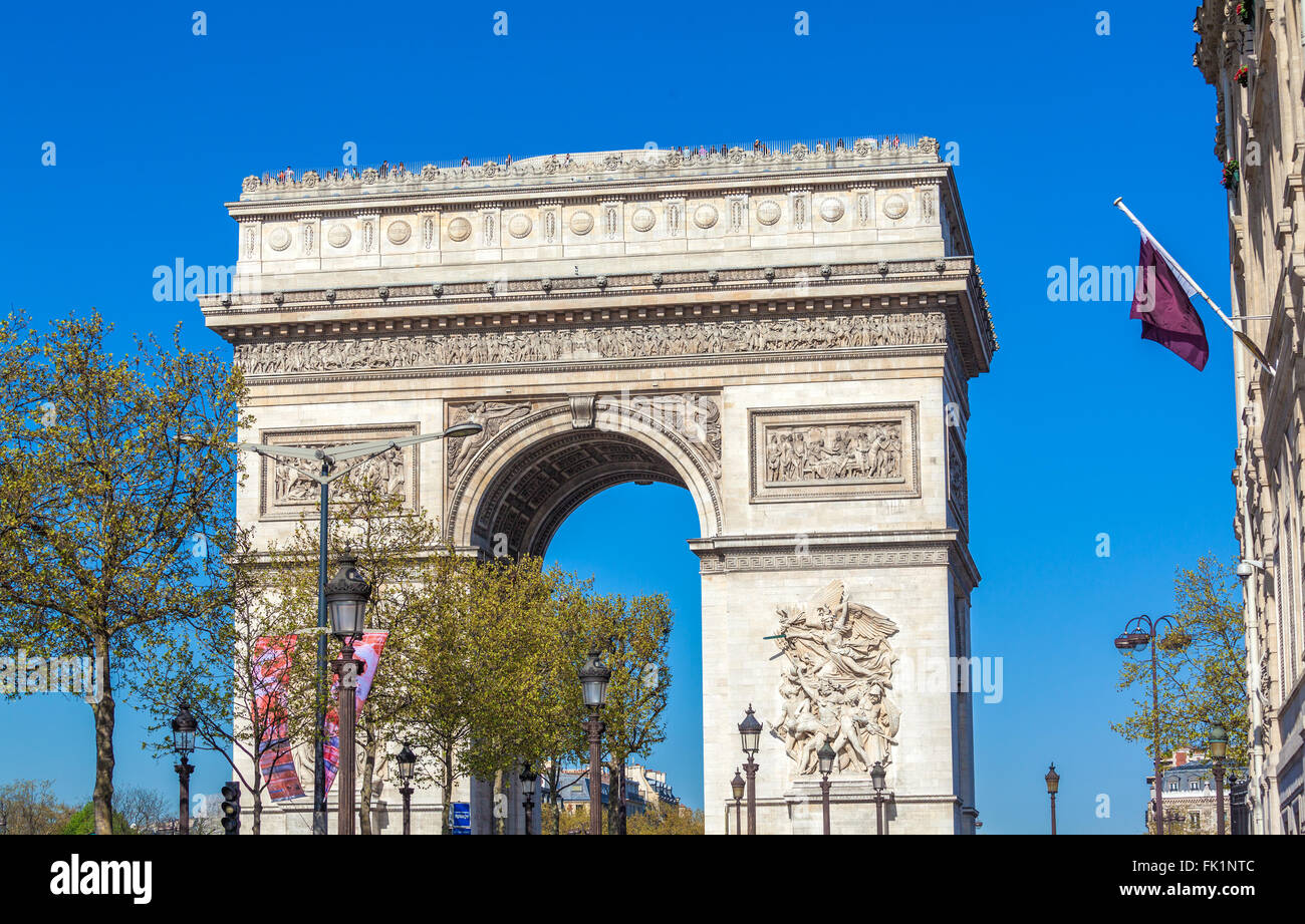 Arc de Triomphe (1808), Paris, France Stock Photo - Alamy