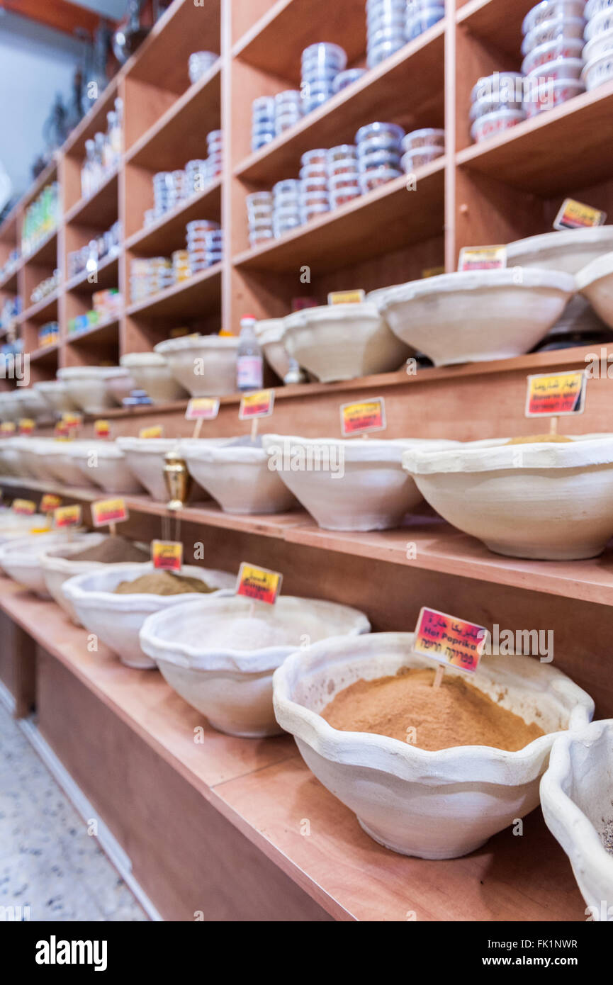 Israel, Jerusalem, souvenir shops in the old city Stock Photo - Alamy