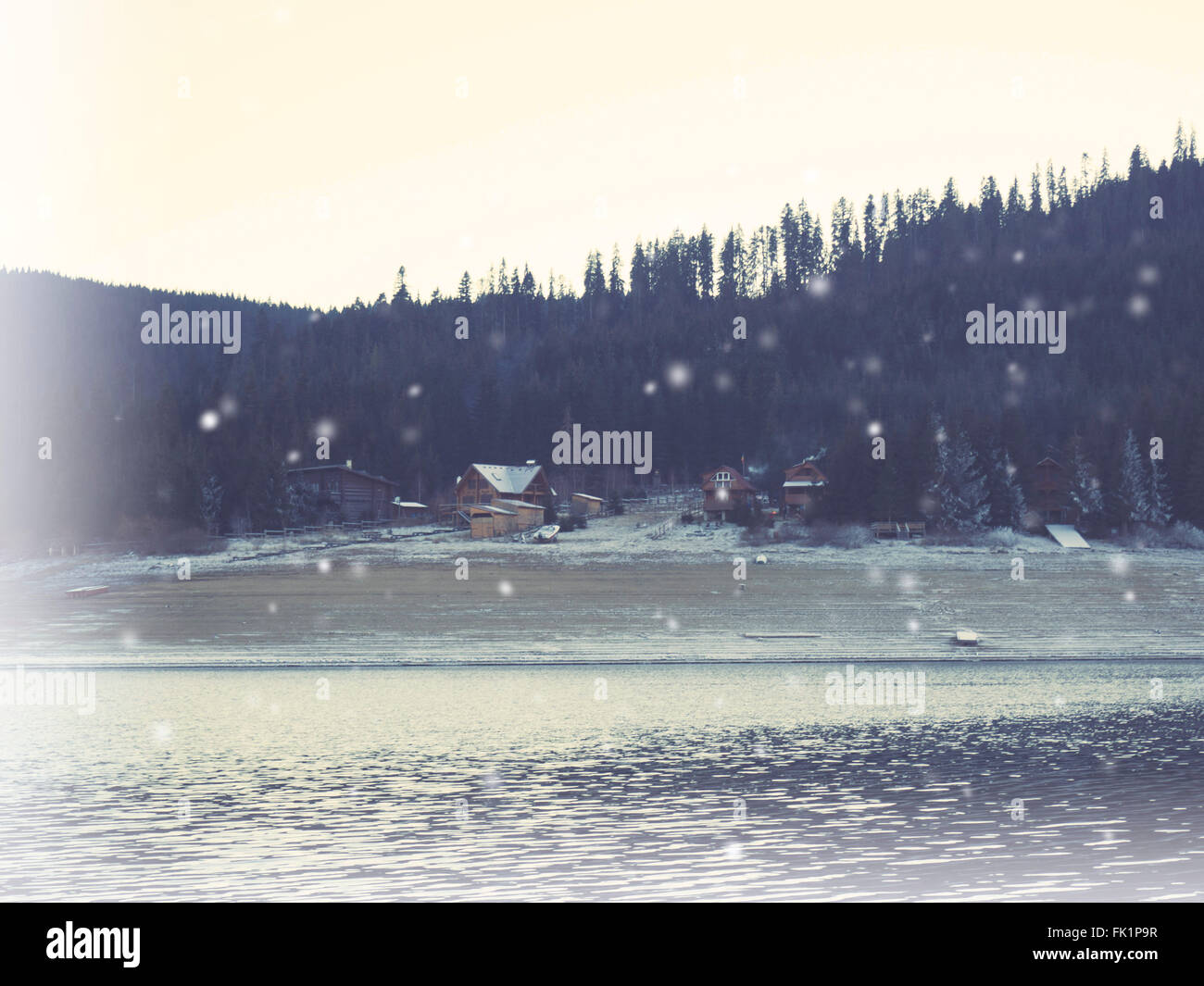 frozen lake, alaska Stock Photo - Alamy