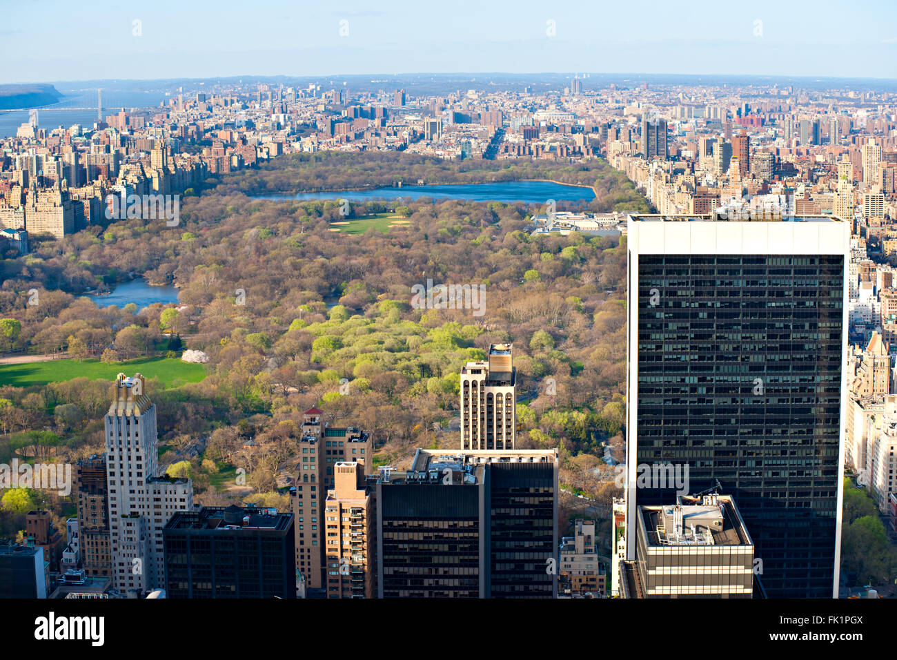Aerial view of Manhattan, New York City. USA Stock Photo - Alamy