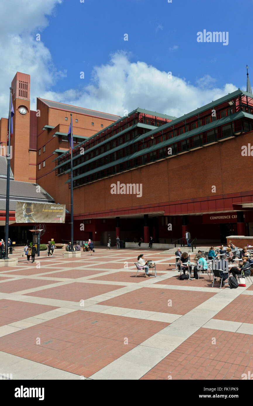 The exterior of the British Library building in London, United Kingdom ...