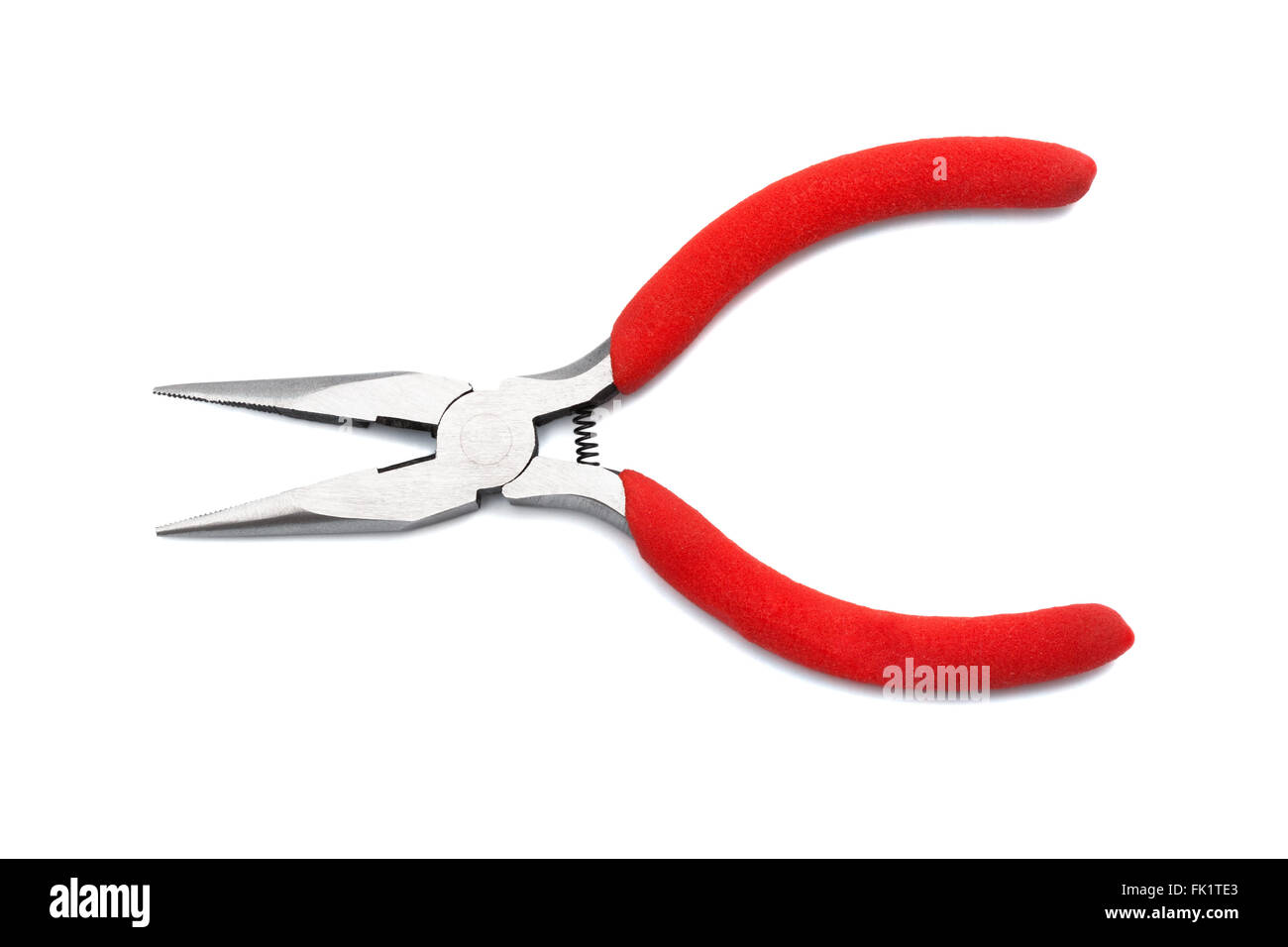 Modern and beautiful pliers on a white background Stock Photo - Alamy
