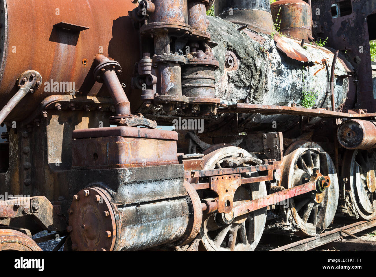 Old steam locomotive in rust hi-res stock photography and images - Alamy