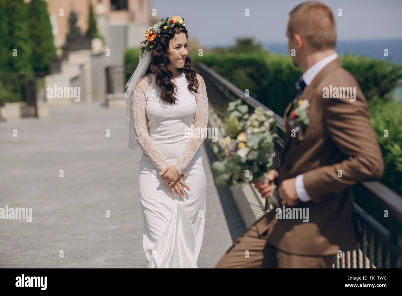 sunny wedding day Stock Photo - Alamy