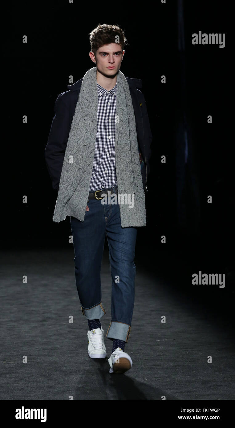 080 Barcelona Fashion Show - Lyle & Scott - Catwalk Featuring: Model ...