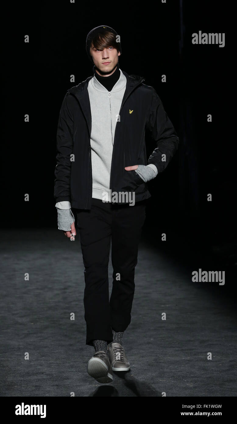 080 Barcelona Fashion Show - Lyle & Scott - Catwalk Featuring: Model ...