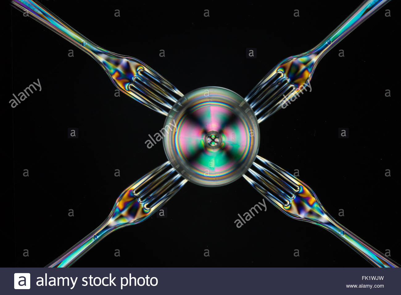 Polarized Stress Patterns High Resolution Stock Photography and Images ...