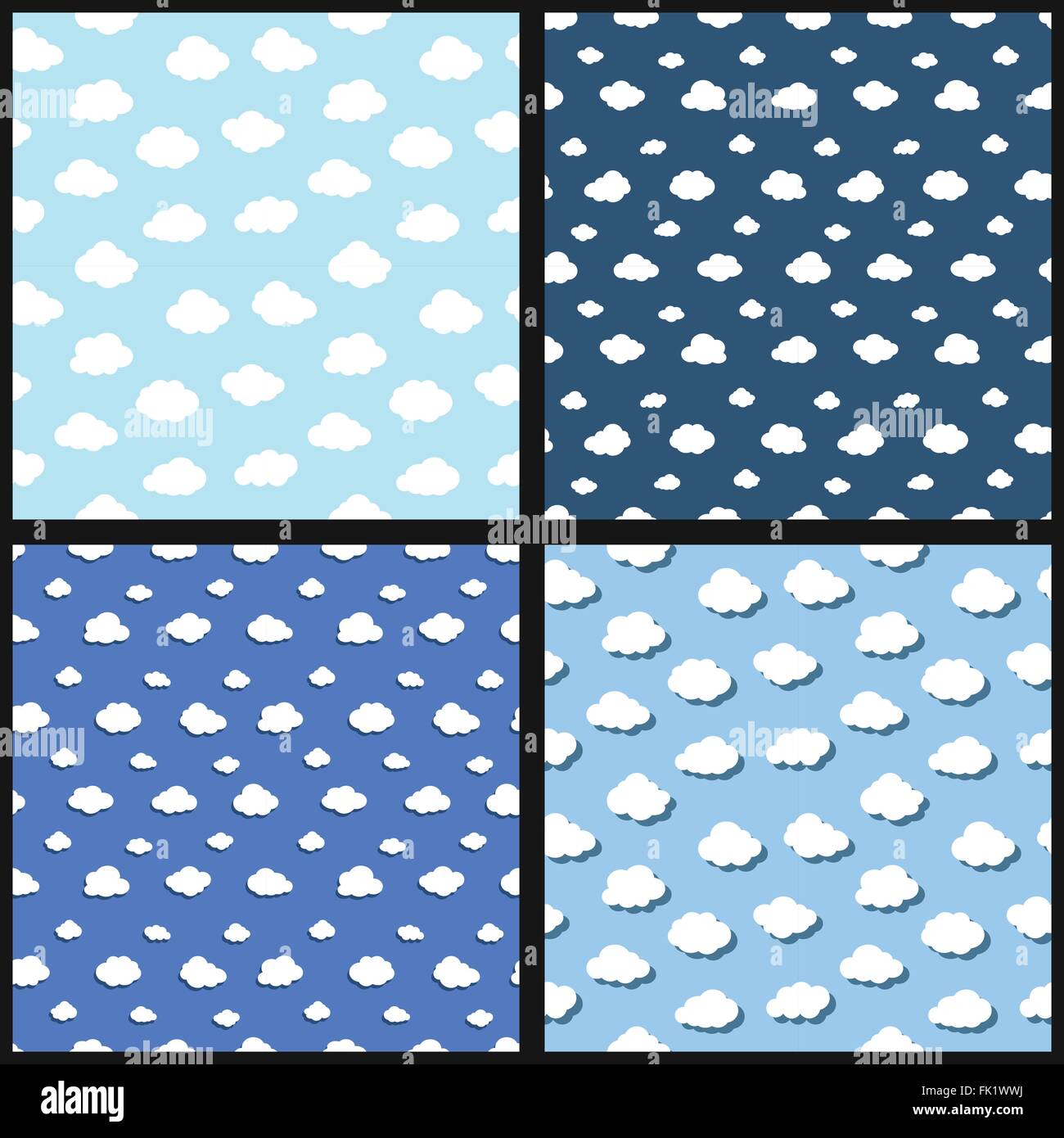 Pattern of cloud Stock Vector Images - Alamy