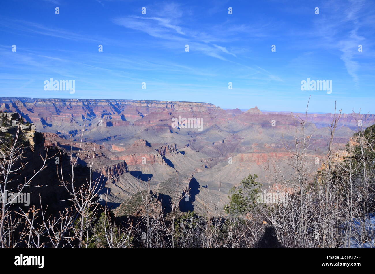 grand canyon arizona blue sky sunny day Stock Photo - Alamy