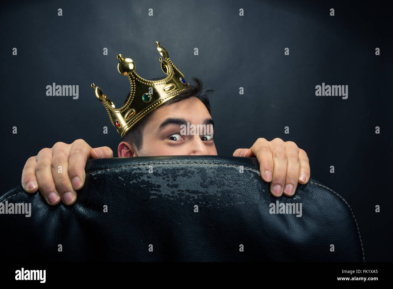 King crown business man hi-res stock photography and images - Alamy