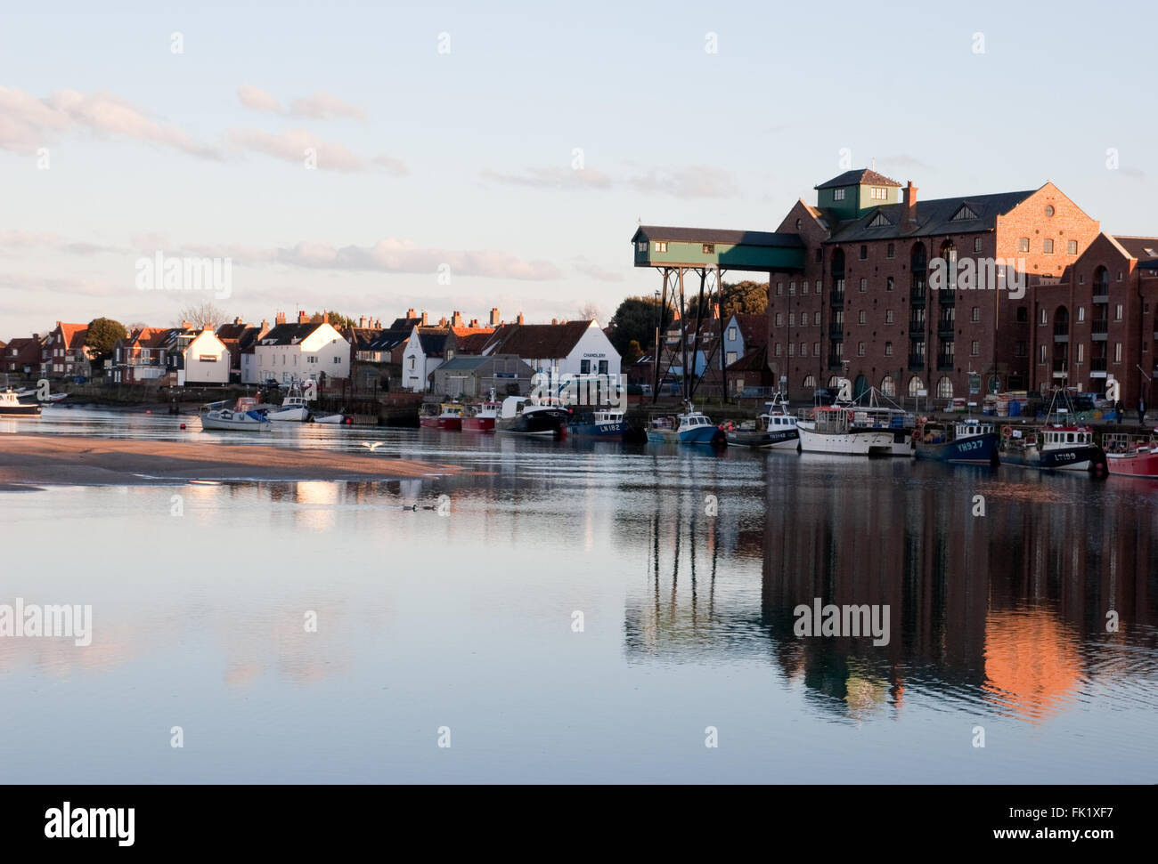 The harbour at Wells next the sea, Norfolk Stock Photo - Alamy