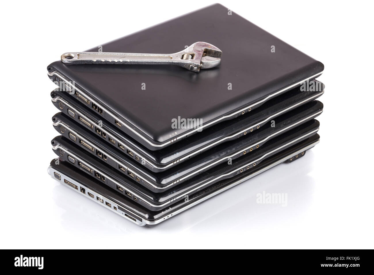 Old laptops Cut Out Stock Images & Pictures - Alamy