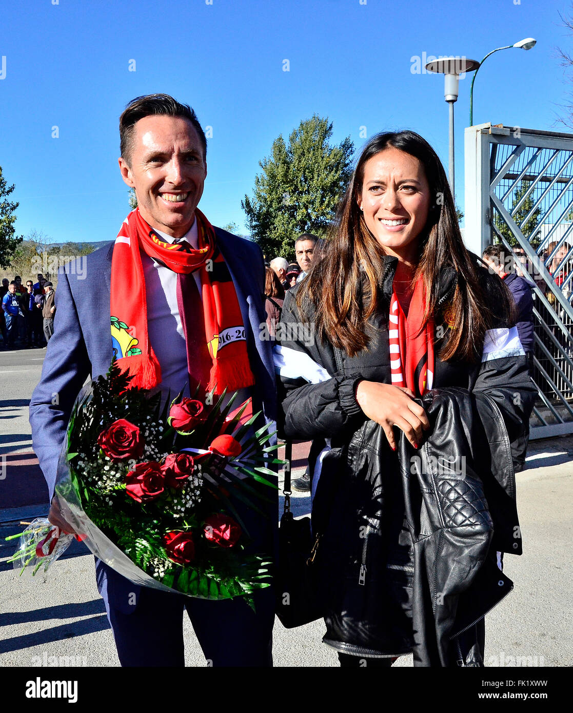 Mallorca, Spain. 5th March, 2016. Steve Nash with his fiancee Lilla ...