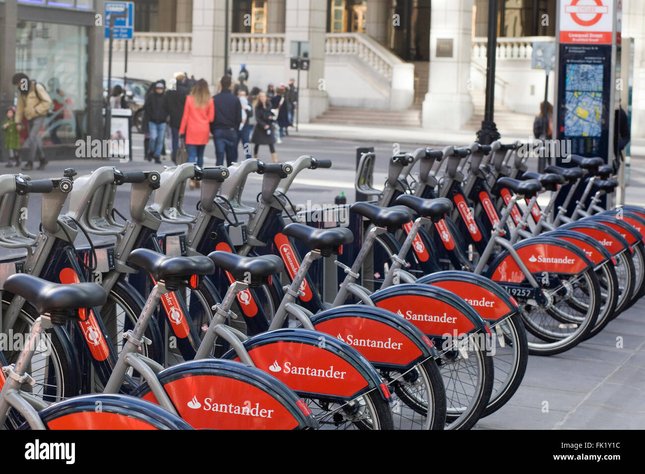 Santander Cycle Hire BCH, London England Stock Photo - Alamy