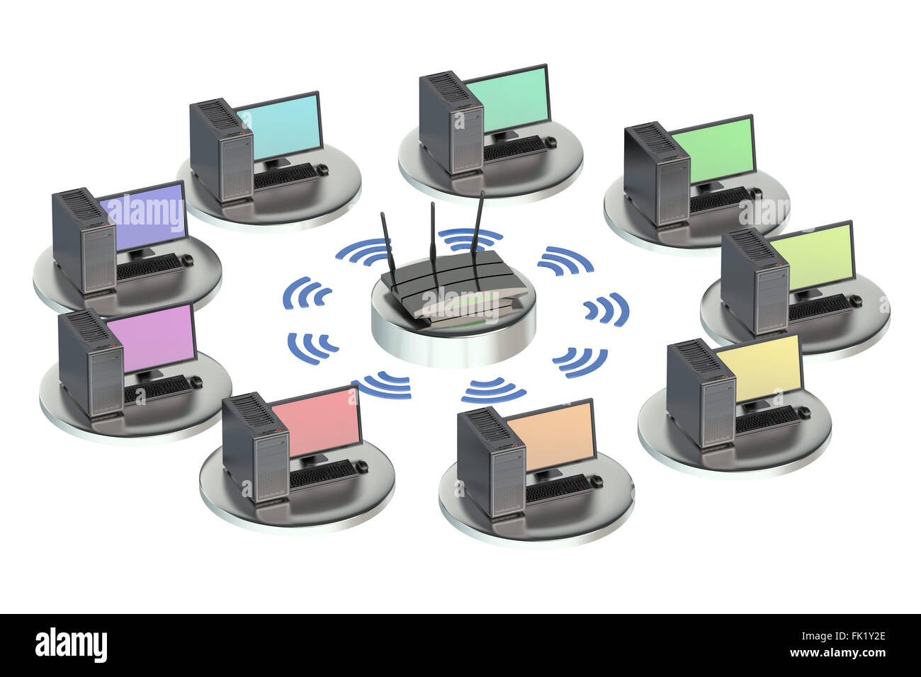 Router computer hi-res stock photography and images - Alamy