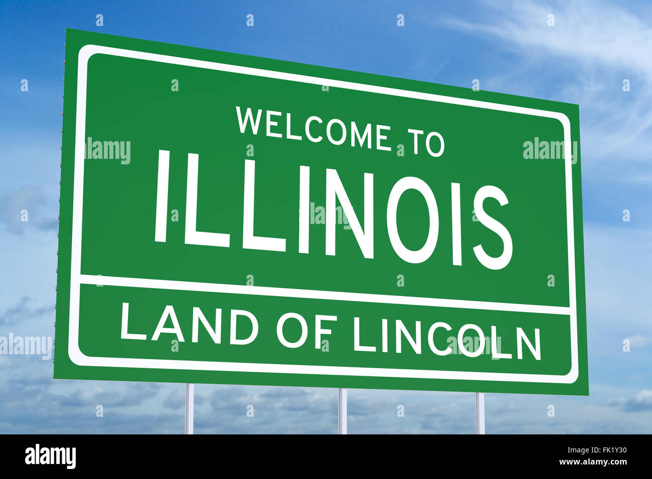 Welcome to illinois sign hi-res stock photography and images - Alamy