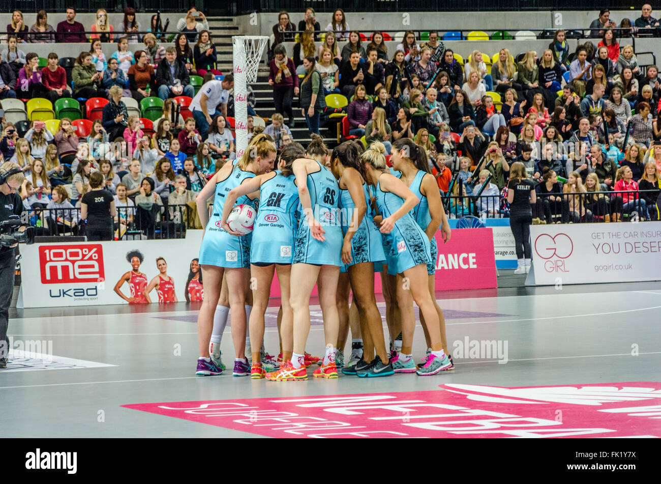 London, UK. 05 March 2016 Netball match between Surrey Storm and ...