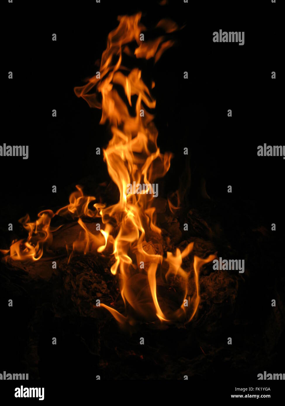 Orange flames hi-res stock photography and images - Alamy