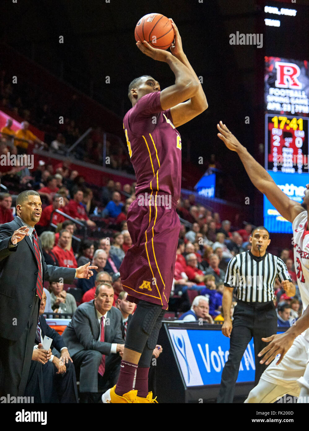 Piscataway, New Jersey, USA. 5th Mar, 2016. Minnesota's forward Charles ...