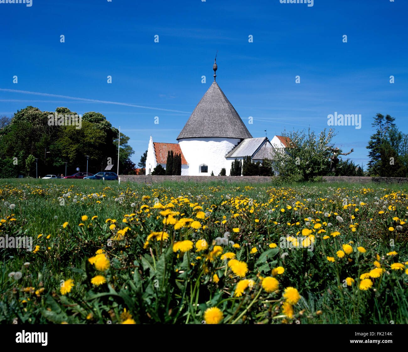 Ny kirke in Nyker, Bornholm island, Denmark, Scandinavia, Europe Stock ...