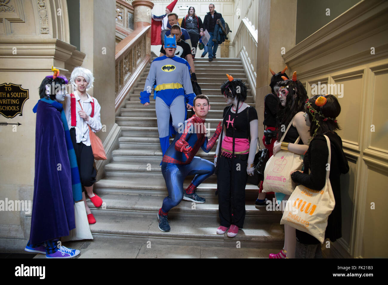 Oxford, UK. 5th March, 2016. Cosplayer during First Comic Con held in ...