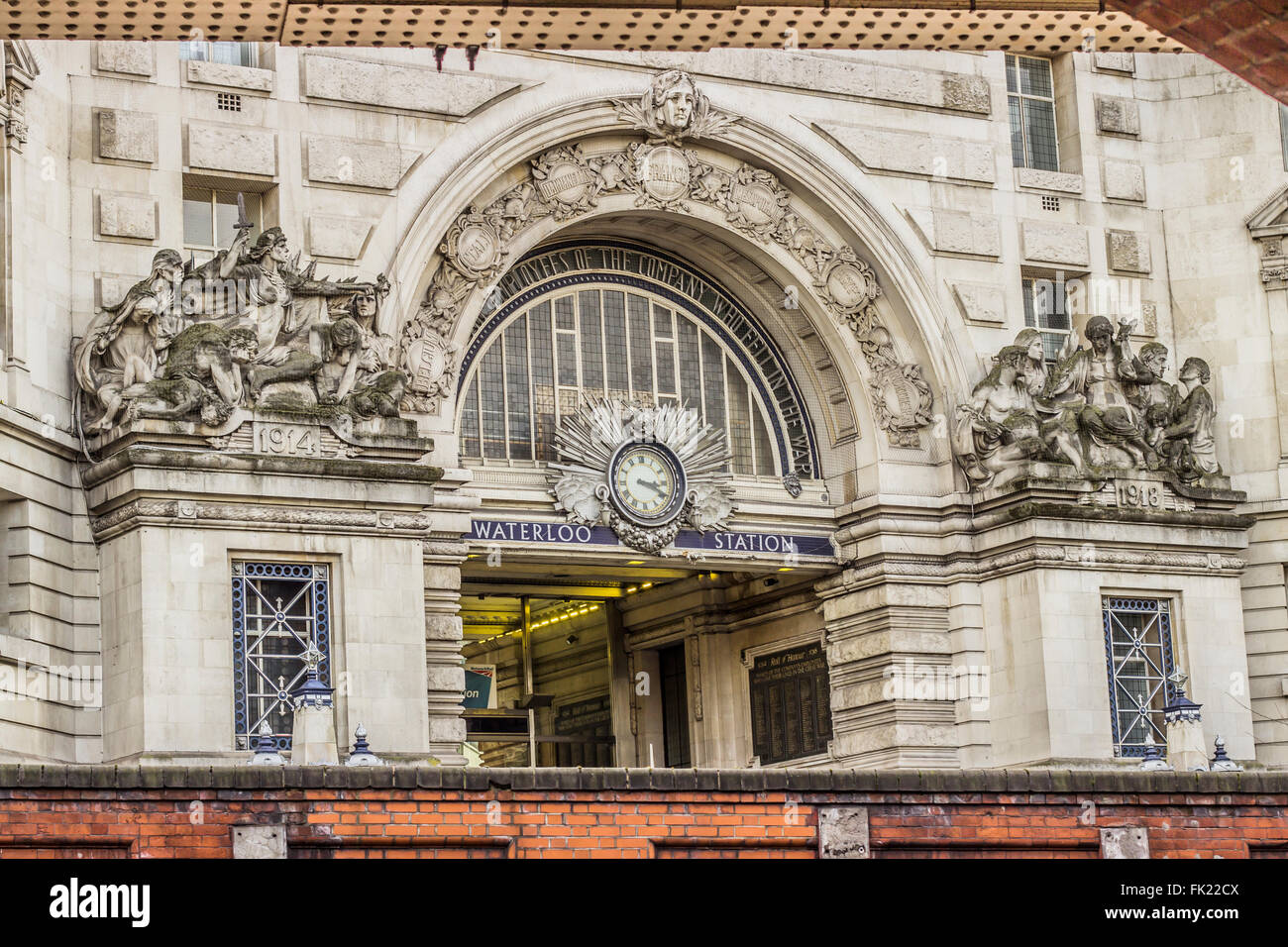 Waterloo station in London Stock Photo - Alamy