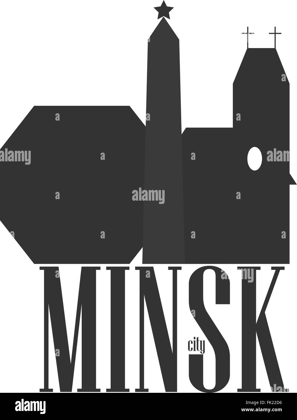 The logo of the city of Minsk. Vector image Stock Vector Image & Art ...