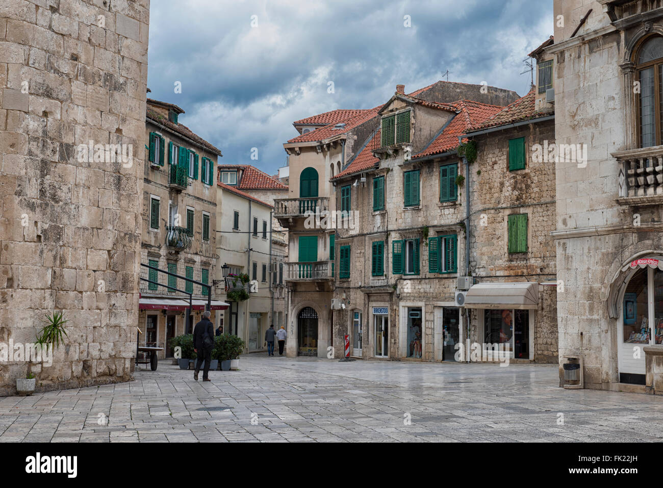 Vocni Trg (Fruit Square) in Split, Croatia Stock Photo - Alamy