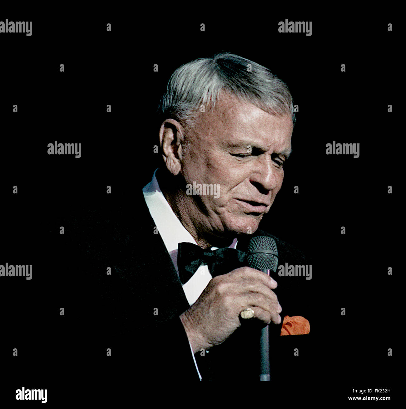 Washington, DC., USA, 1st October, 1992 Frank Sinatra performs for the ...
