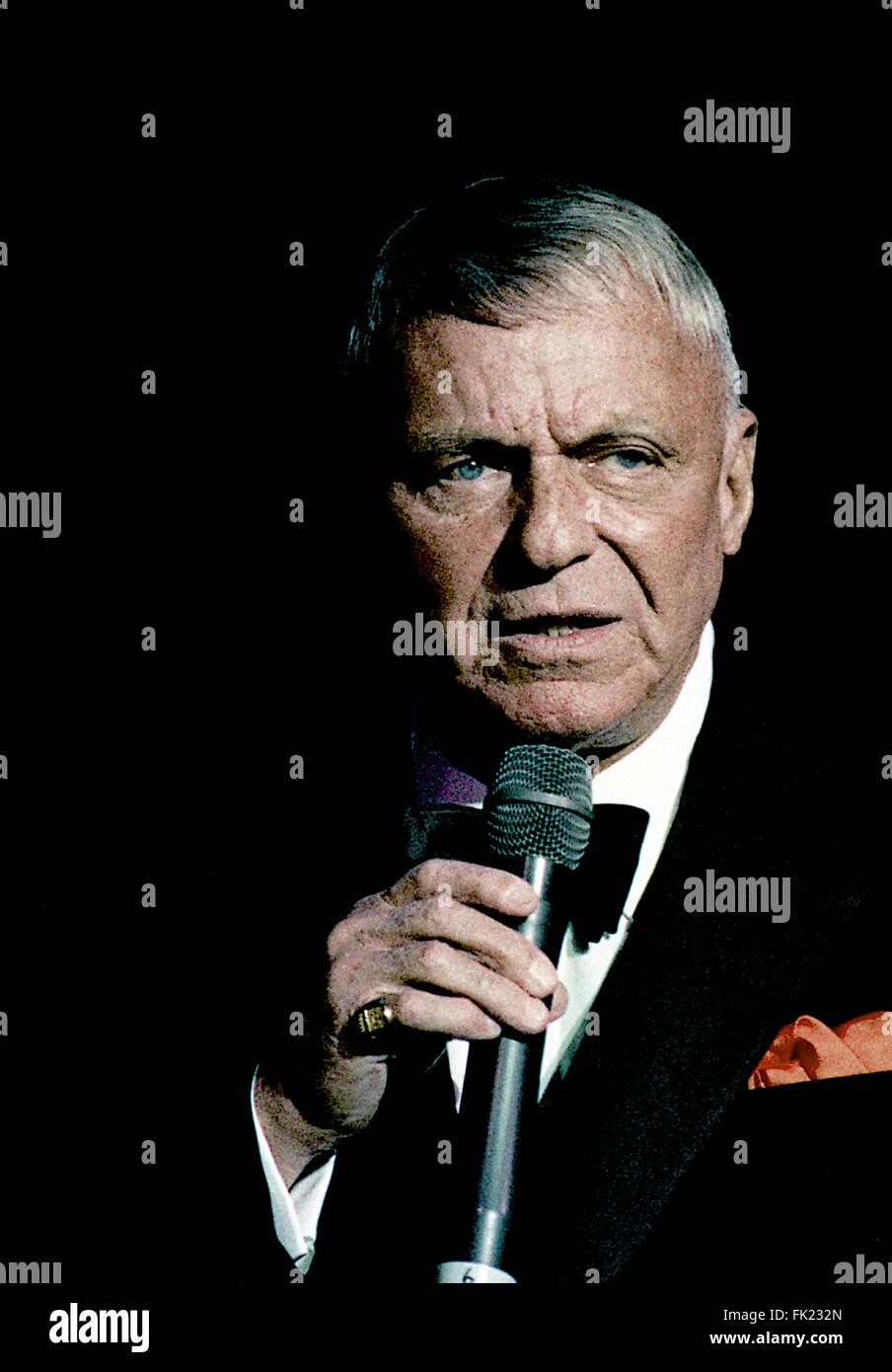 Washington, DC., USA, 1st October, 1992 Frank Sinatra performs for the ...