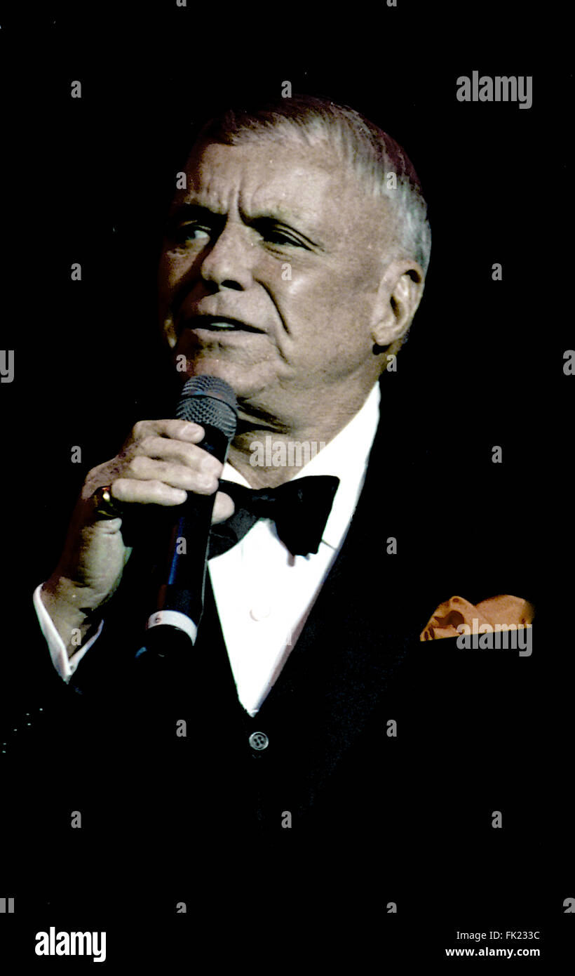Washington, DC., USA, 1st October, 1992 Frank Sinatra performs for the ...