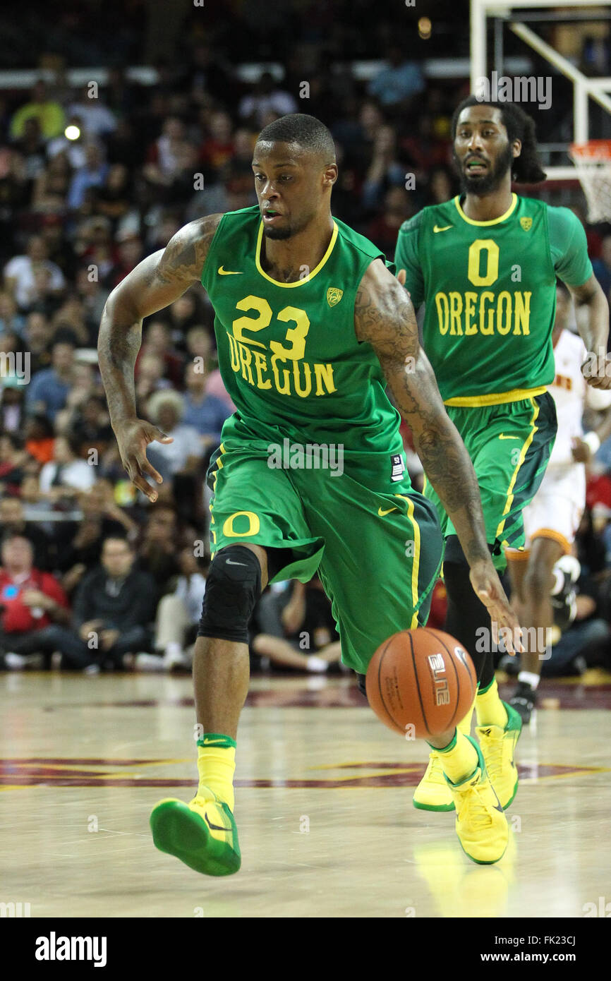 Los Angeles, CA, USA. 5th Mar, 2016. Oregon Ducks forward Elgin Cook ...