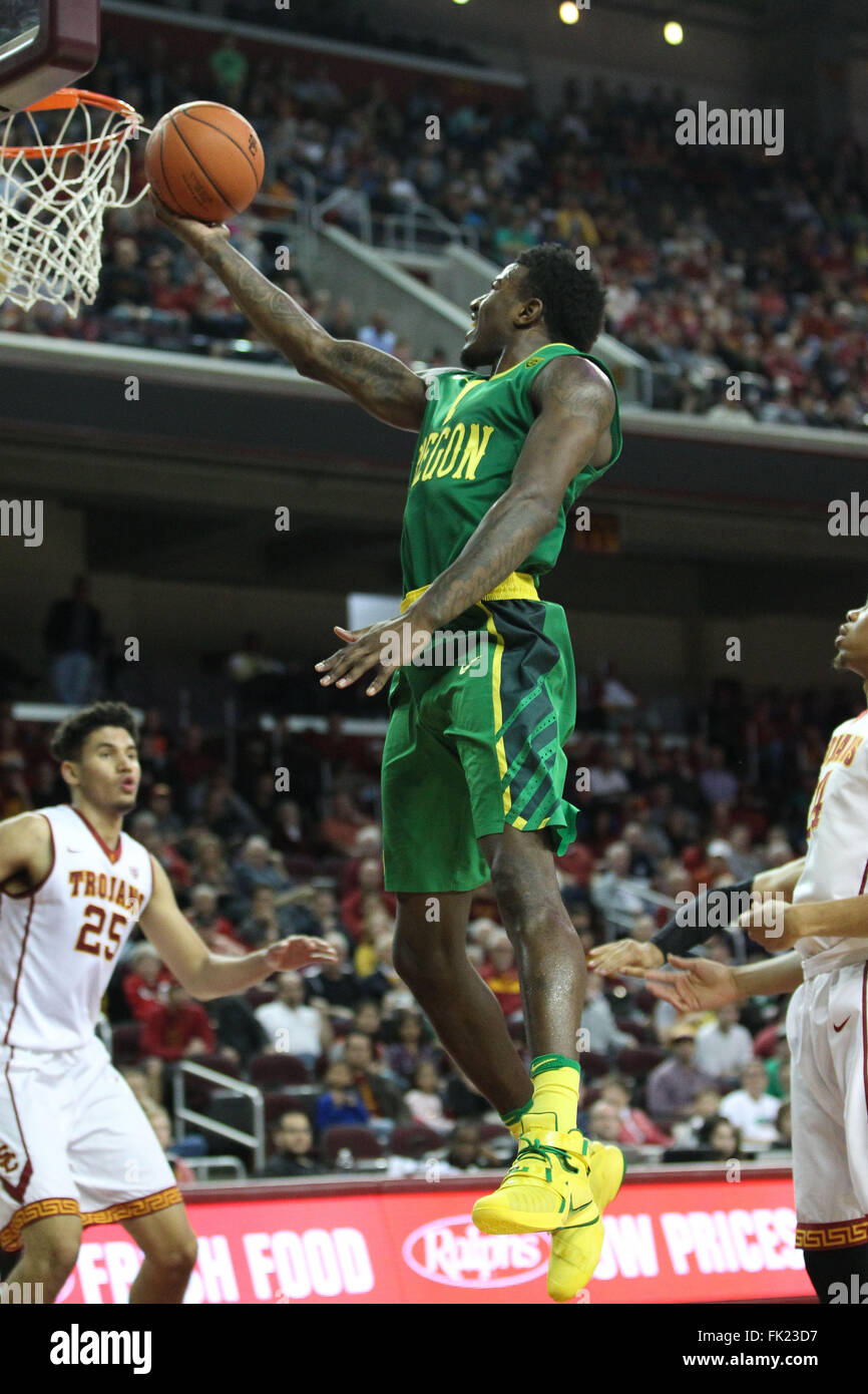Los Angeles, CA, USA. 5th Mar, 2016. Oregon Ducks forward Jordan Bell ...