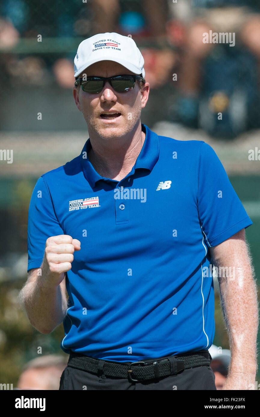 Melbourne, Australia. 6th Mar, 2016. Jim Courier captain of the USA ...
