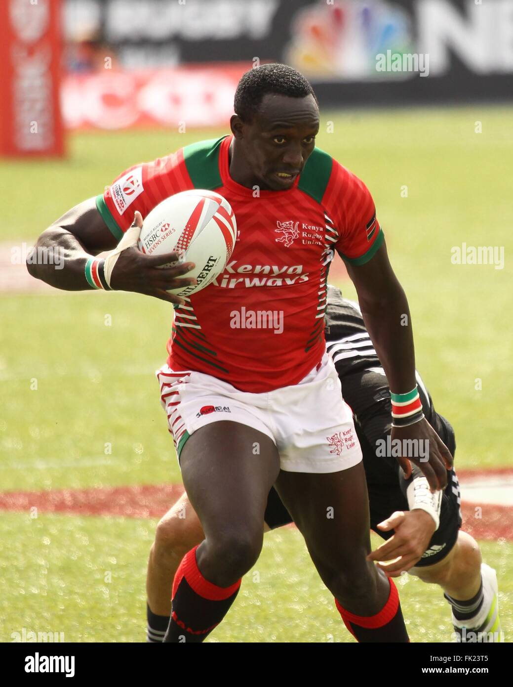 Las Vegas, NV, USA. 5th Mar, 2016. Oscar Ayodi of Kenya in attendance for USA Sevens ...