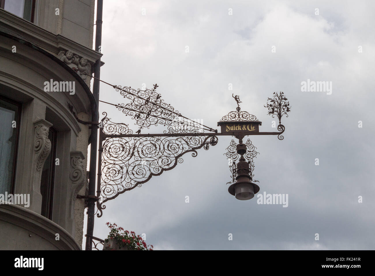 Typical Street sign Lucerne, Switzerland Stock Photo - Alamy