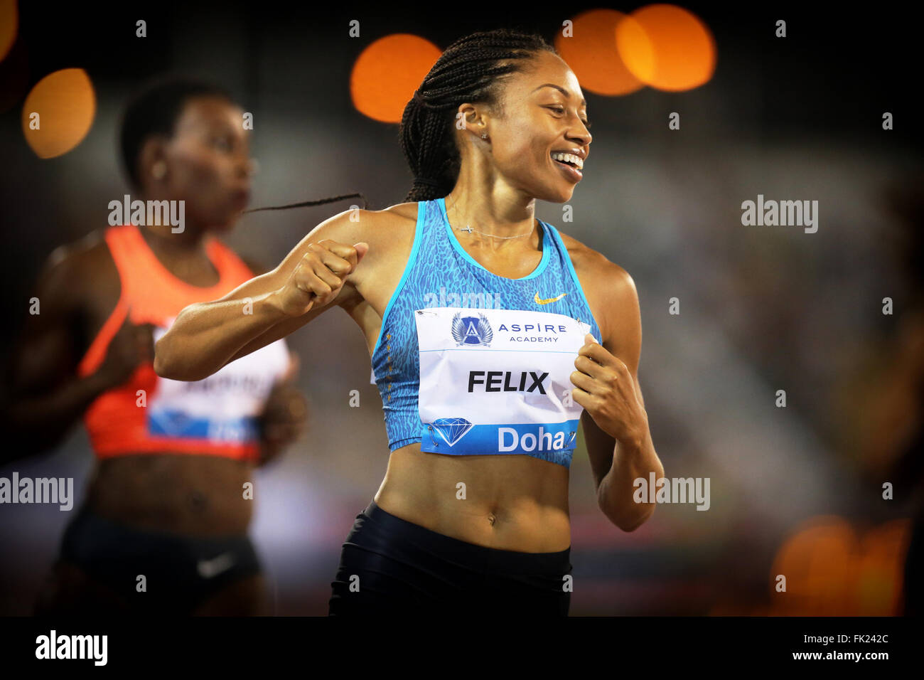 Allyson felix doha hi-res stock photography and images - Alamy